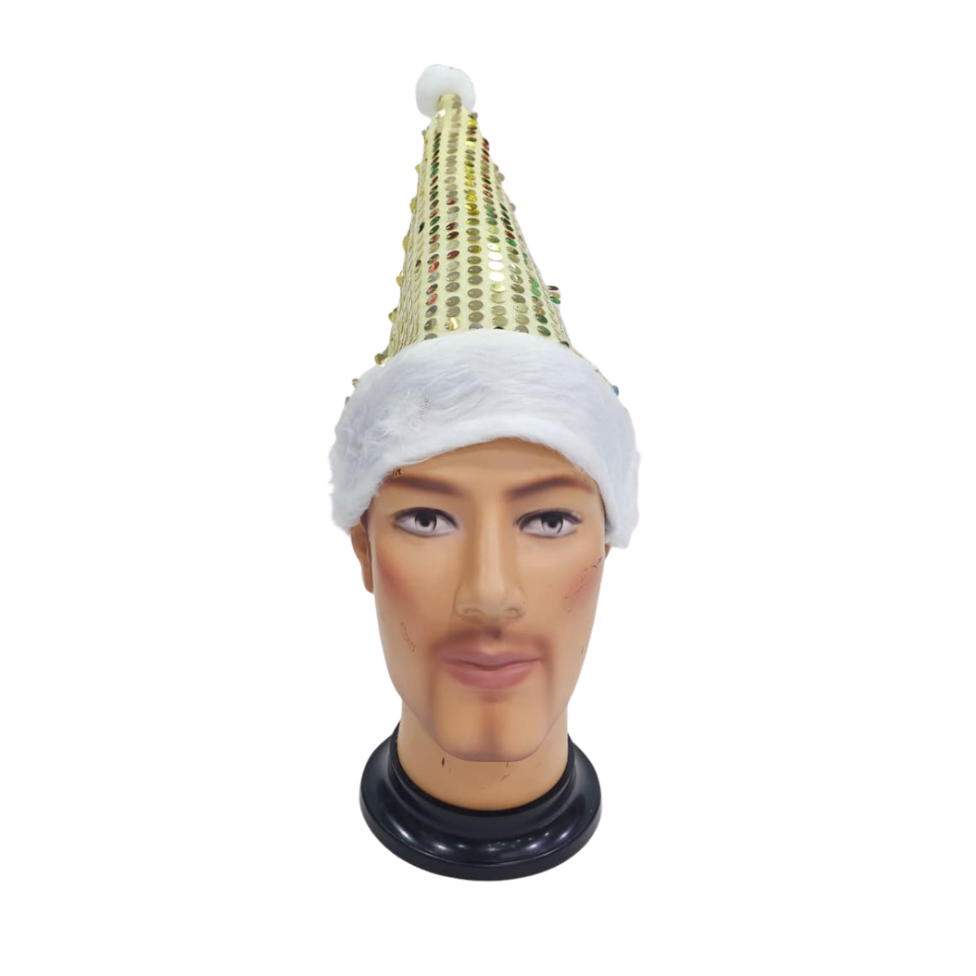 GORRO NAVIDEÑO CON LENTEJUELAS
